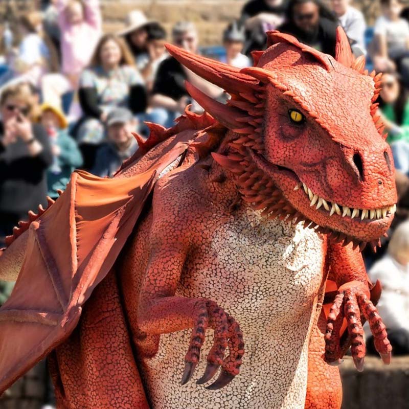 Dragons at Kryal Castle